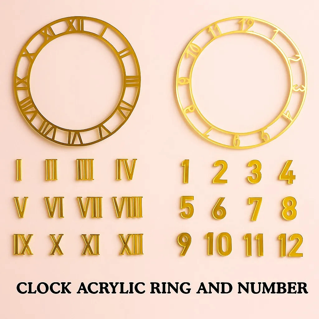 Clock Acrylic Ring And Number – Resinhastkala Store