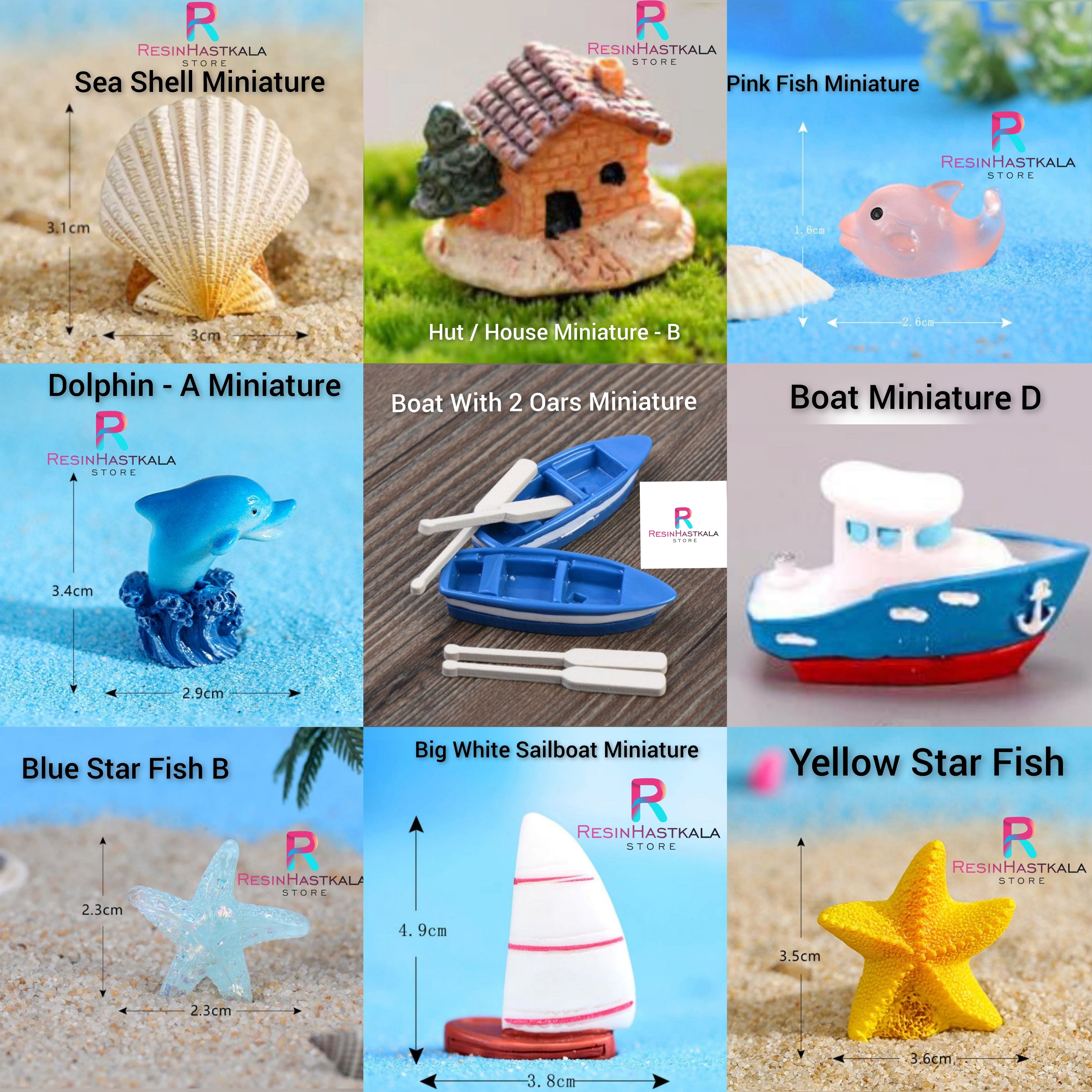 Ocean Theme Miniature – Resinhastkala Store