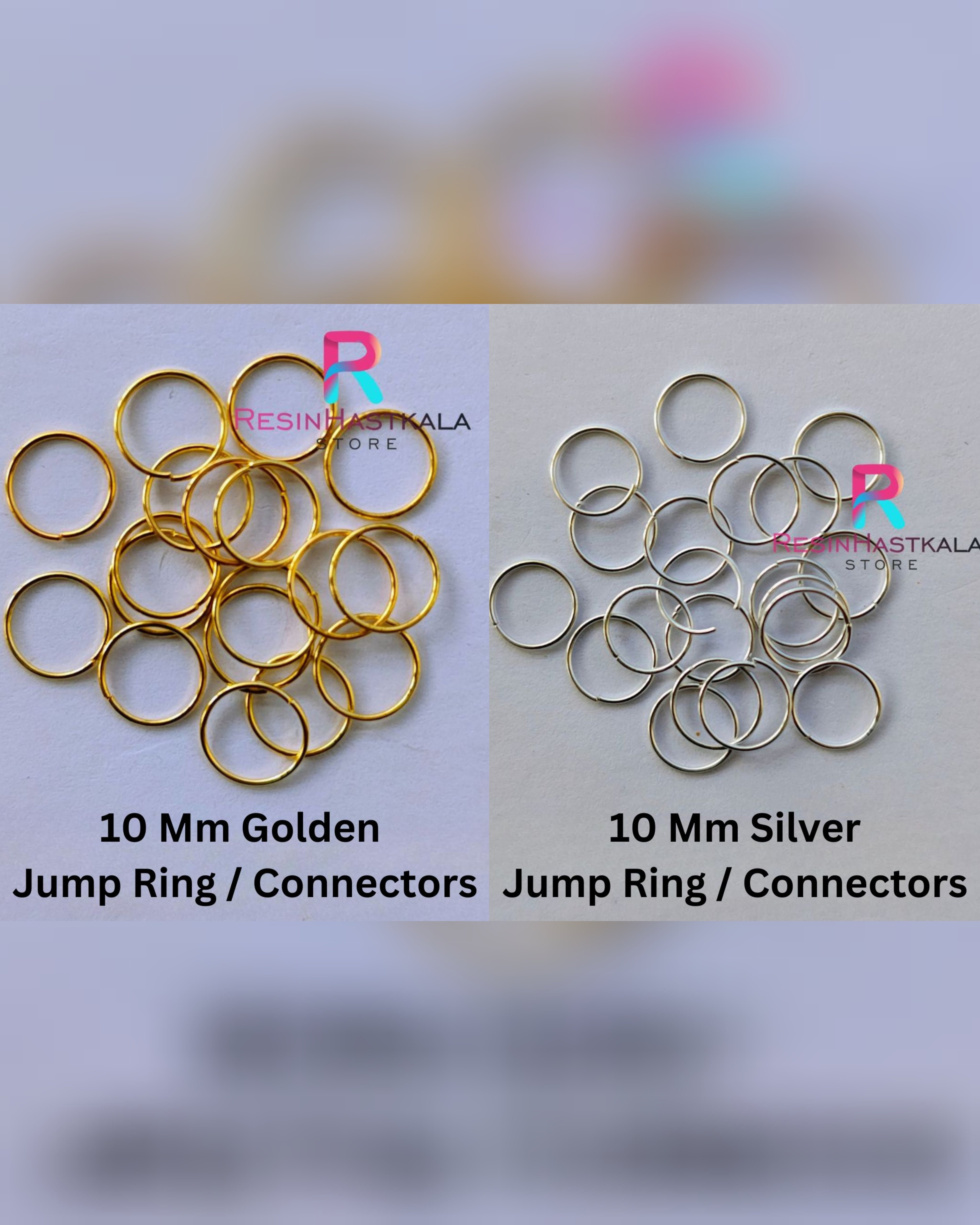 10 Mm Jump Ring / Connectors (100 Piece Approx) – Resinhastkala Store