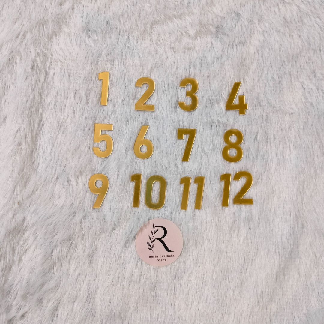 English Acrylic Number For Clock – Resinhastkala Store
