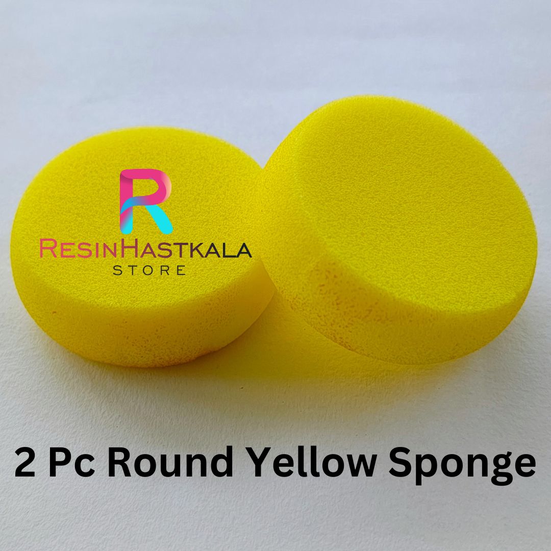 2 Pc Round Yellow Sponge – Resinhastkala Store