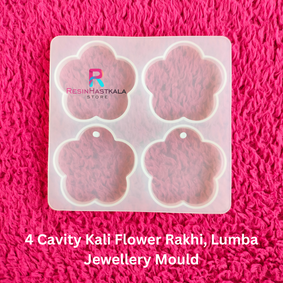 4 Cavity Kali Flower Rakhi Lumba Jewellery Mould – Resinhastkala Store