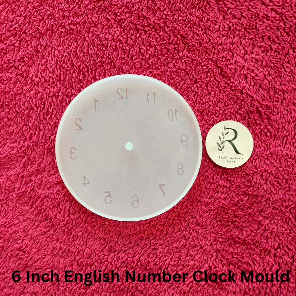 6 Inch English Number Clock Mould – Resinhastkala Store