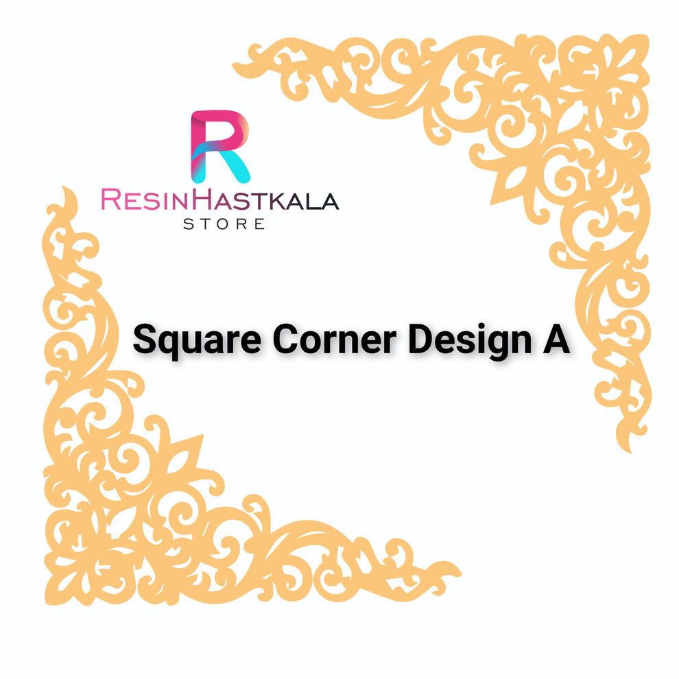 Corners Acrylic Cutout Design A (3 Inch) – Resinhastkala Store