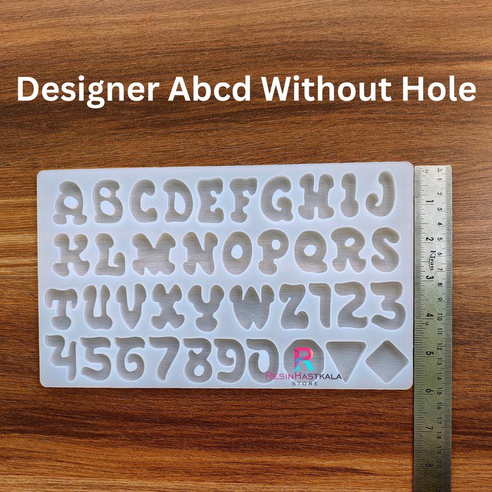 Designer Abcd/ Alphabet Mould Without Hole – Resinhastkala Store