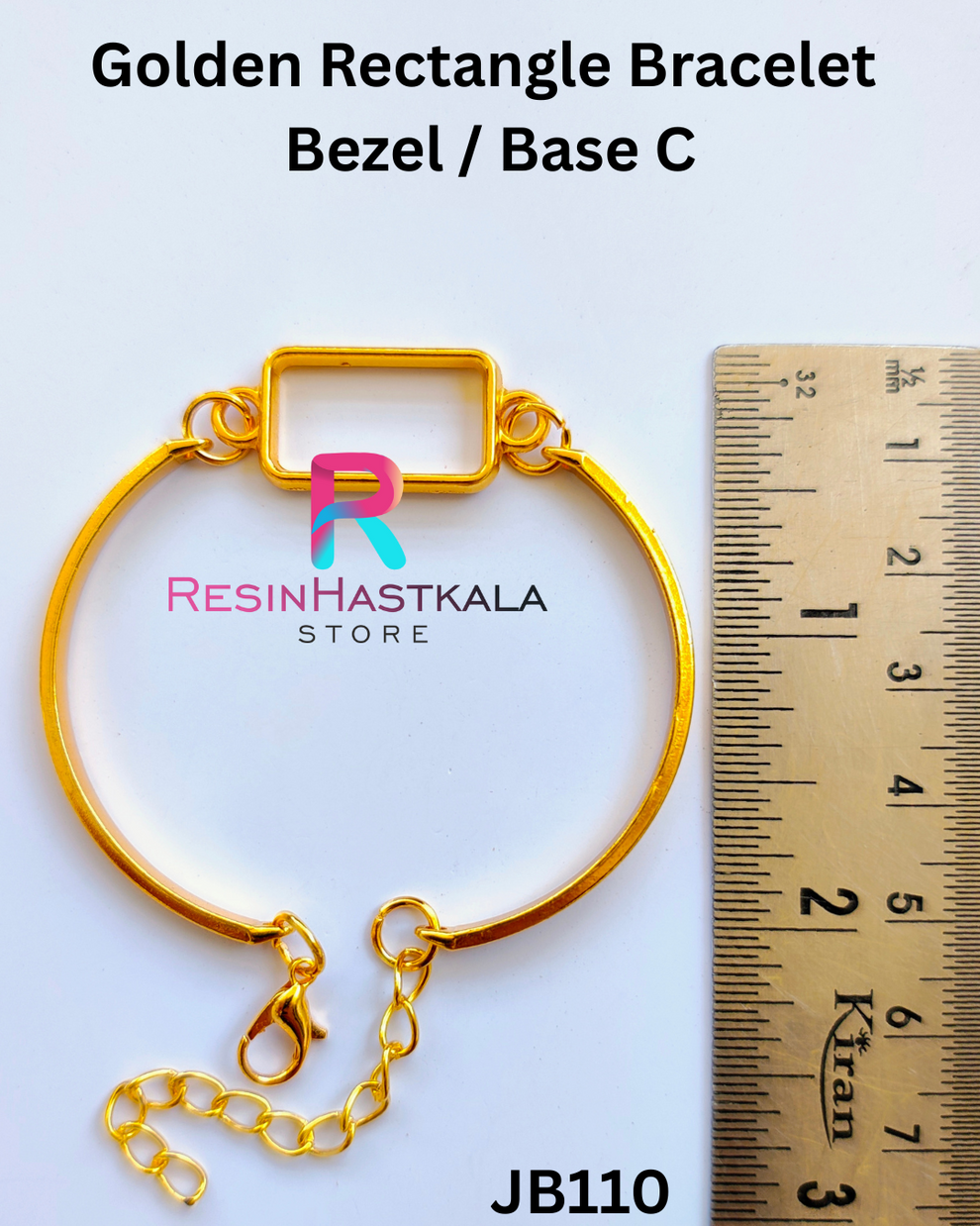 Golden Rectangle Bracelet Bezel / Base C (imported quality ...