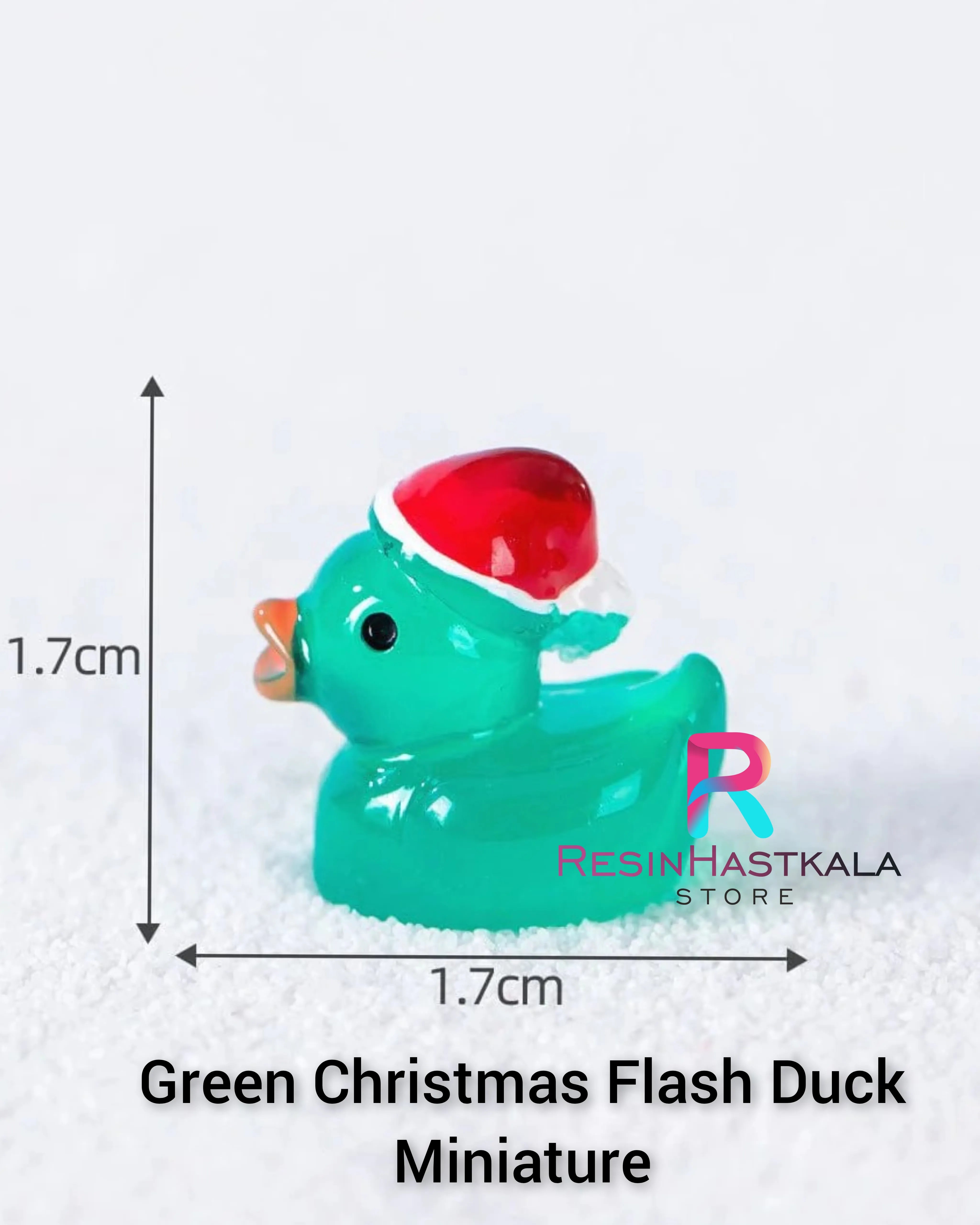 Green Christmas Flash Duck Miniature – Resinhastkala Store