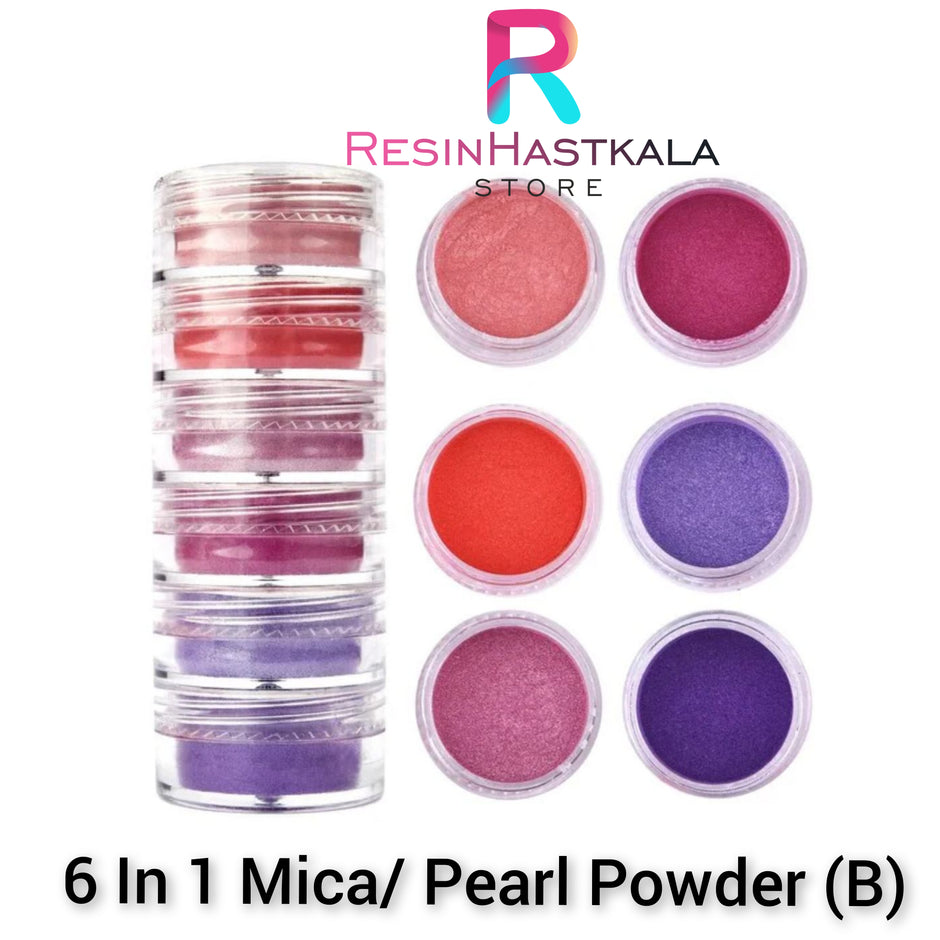 6 In 1 Mica / Pearl Powder Set – Resinhastkala Store