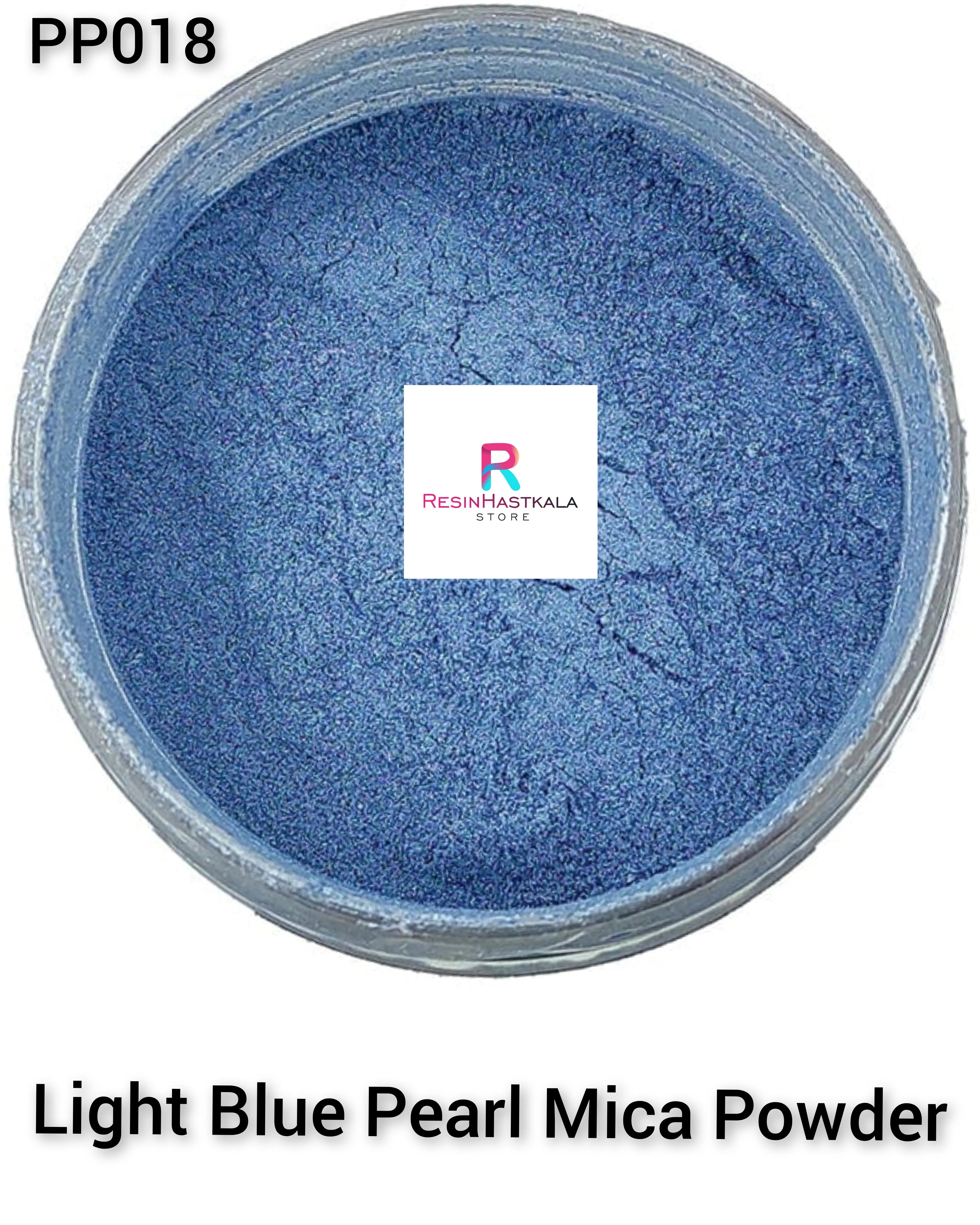 Light Blue Mica Pearl Powder 20 Gram – Resinhastkala Store