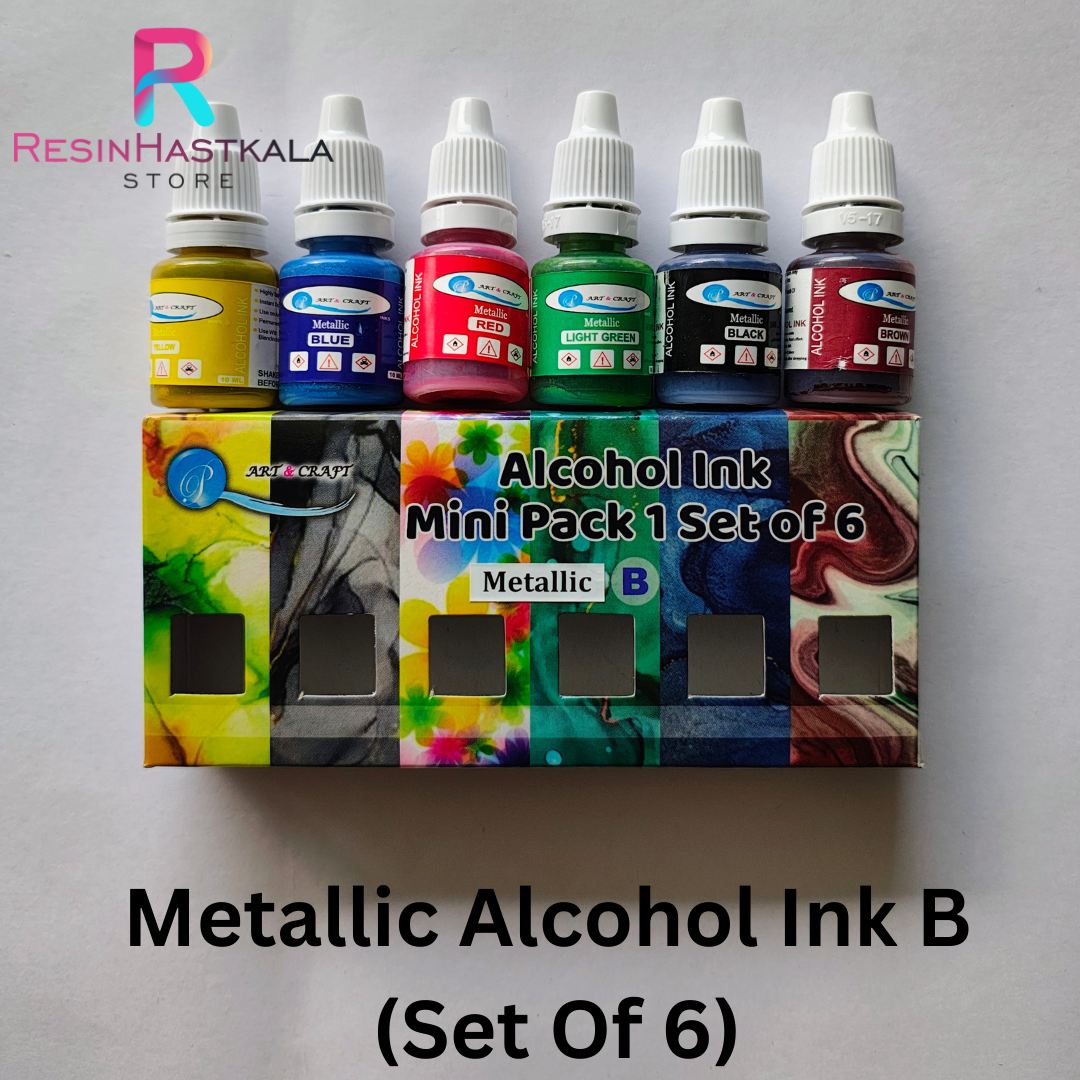 Metallic Alcohol Ink B (Set Of 6) – Resinhastkala Store