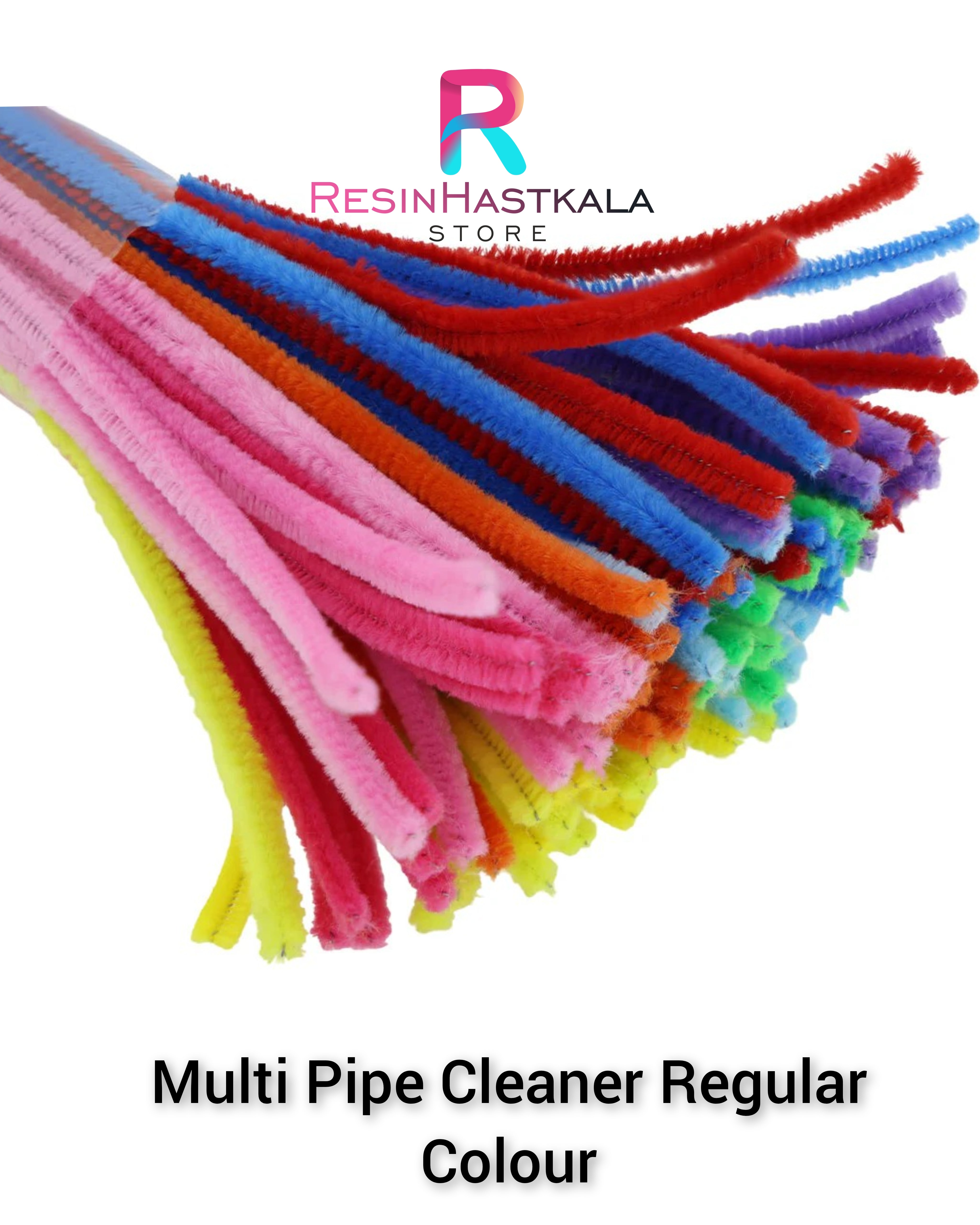 Multi Pipe Cleaner Regular Colour (100Pcs/Pack) – Resinhastkala Store