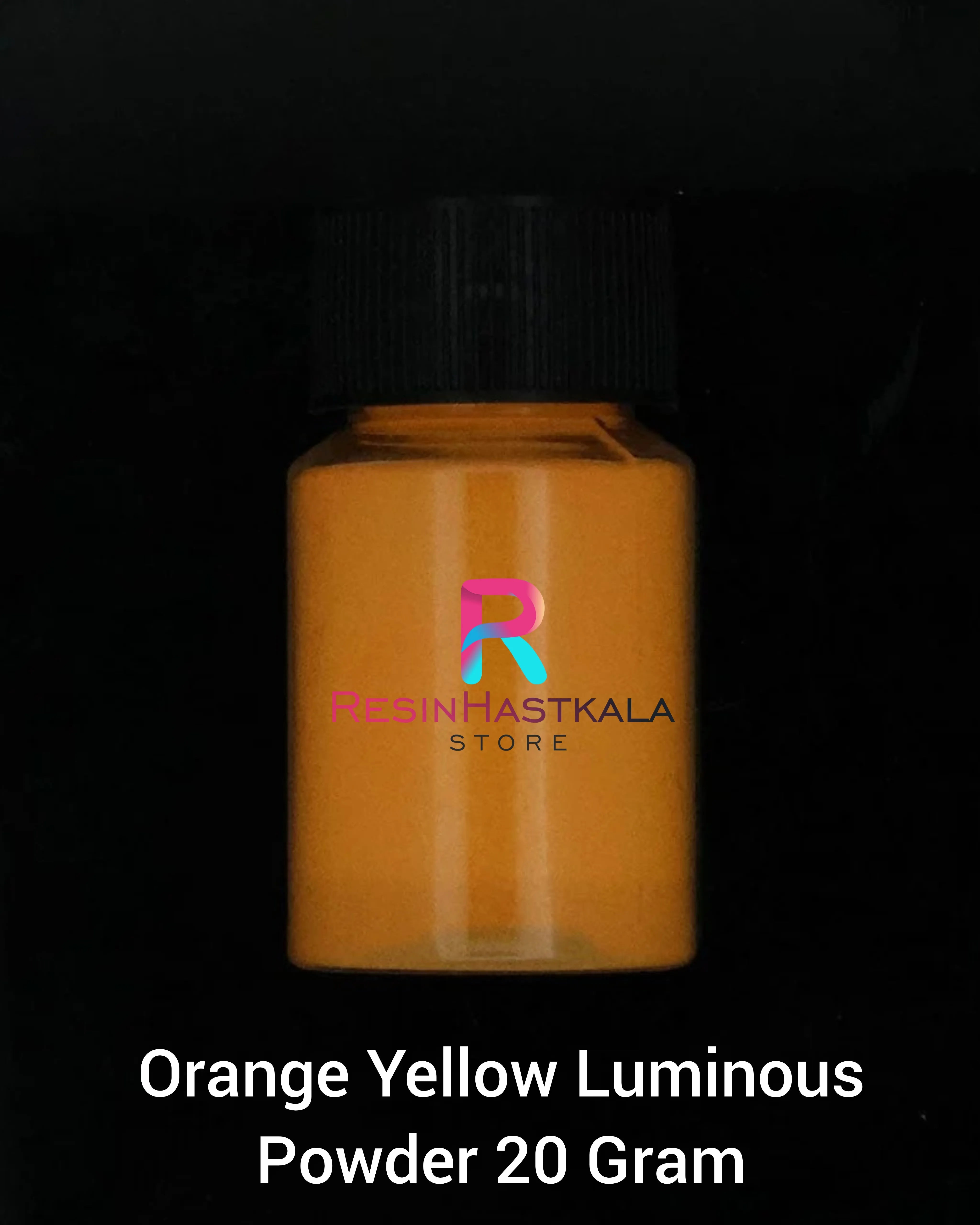 Orange Yellow Luminous Powder (20 Gram) – Resinhastkala Store