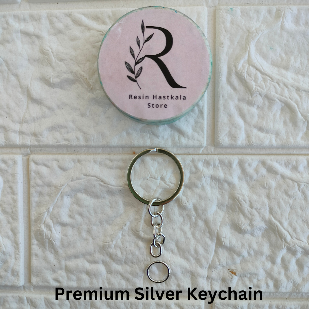Premium Silver Keychain Ring – Resinhastkala Store