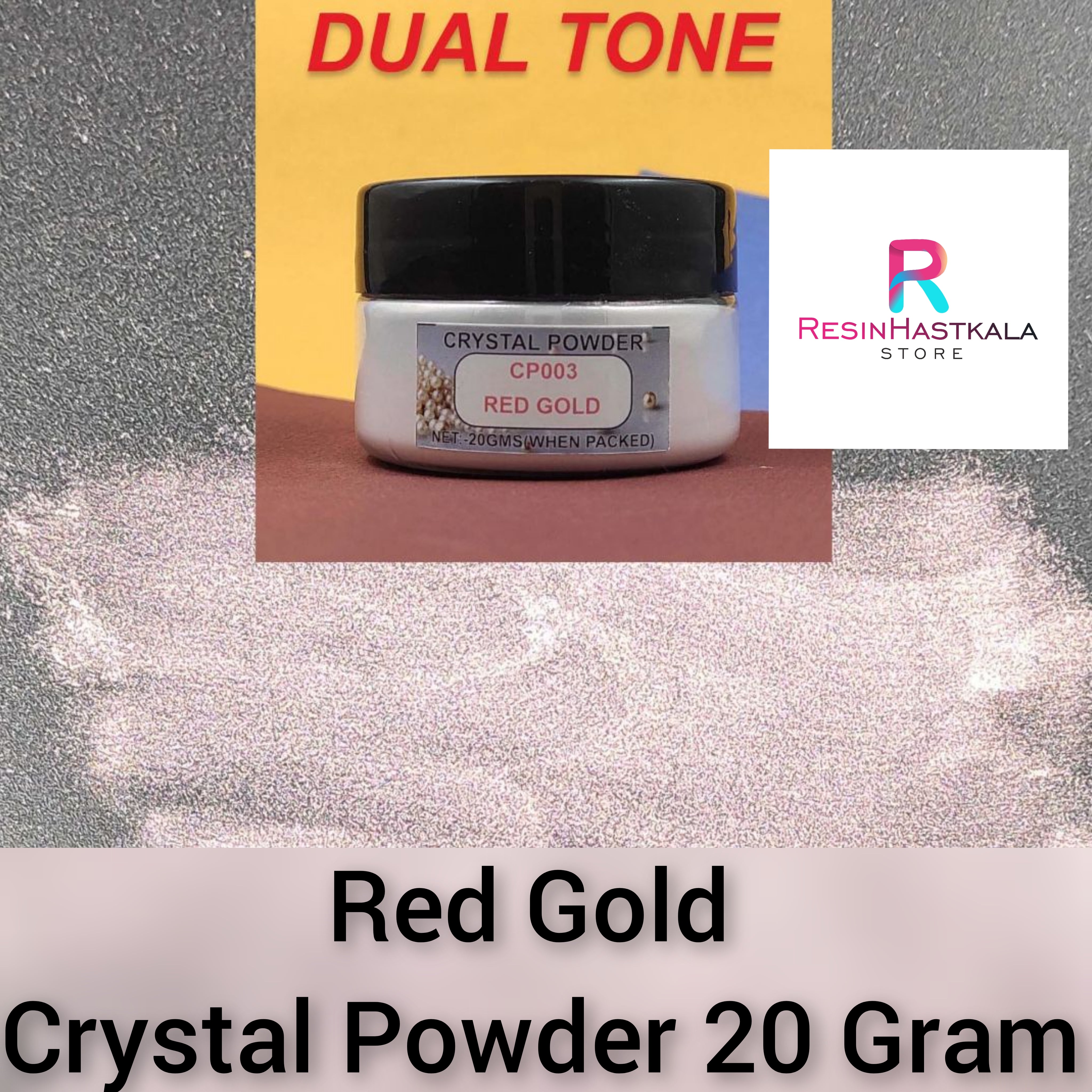 Red Gold Crystal Powder 20 Gram – Resinhastkala Store