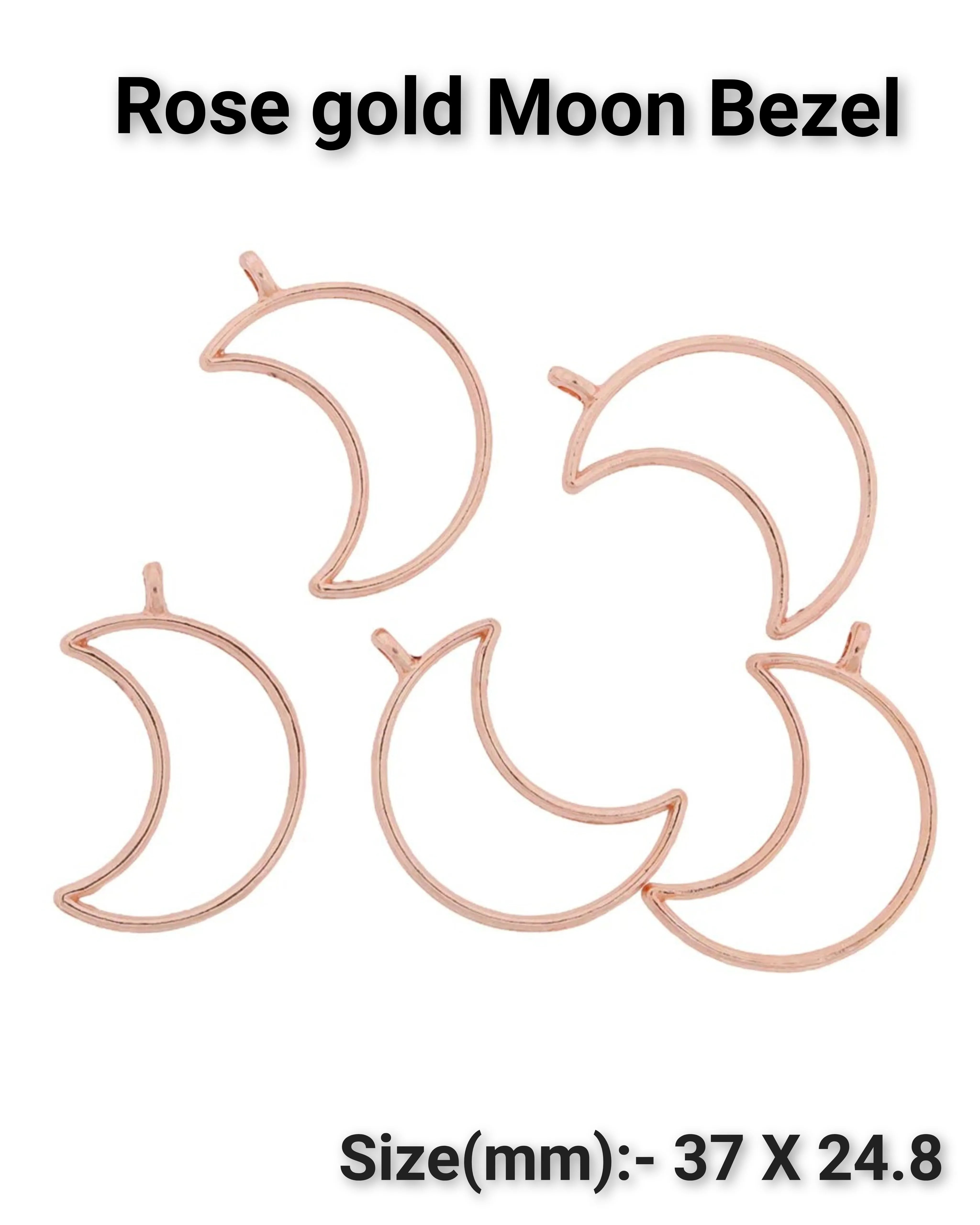 Rose Gold Moon Bezel (5 Piece) – Resinhastkala Store