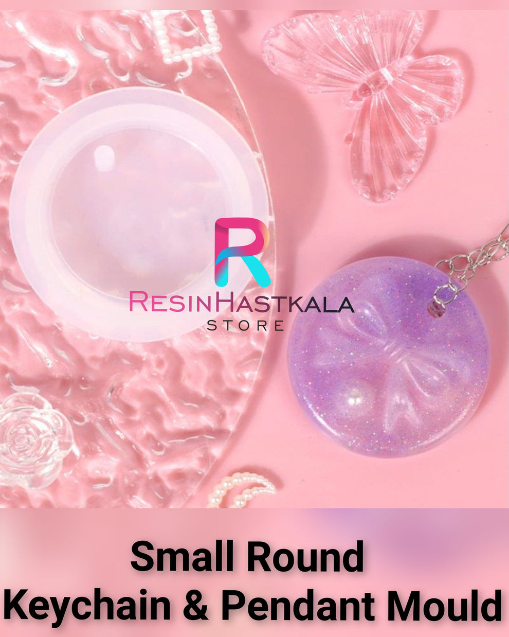 Small Round Keychain & Pendant Mould – Resinhastkala Store