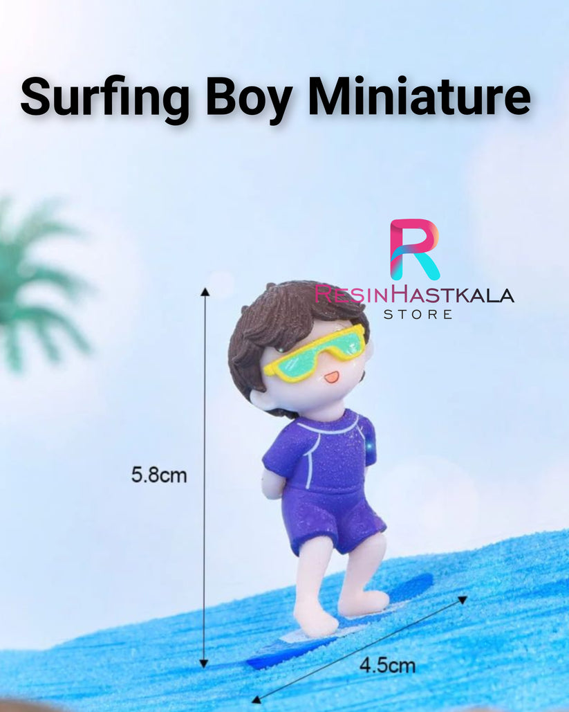 Surfing Boy Miniature – Resinhastkala Store
