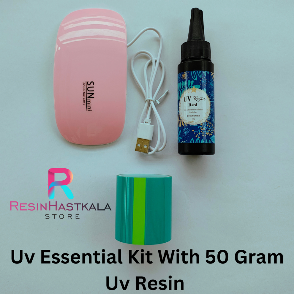 Uv Essential Kit With 50 Gram Uv Resin – Resinhastkala Store