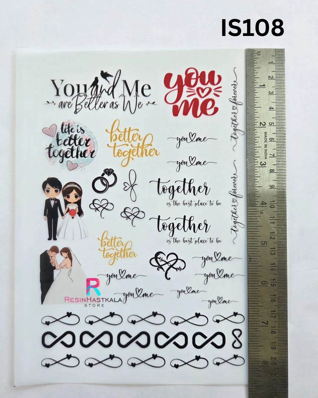 Wedding Insert Sheet – A5 Size (IS108) – Resinhastkala Store