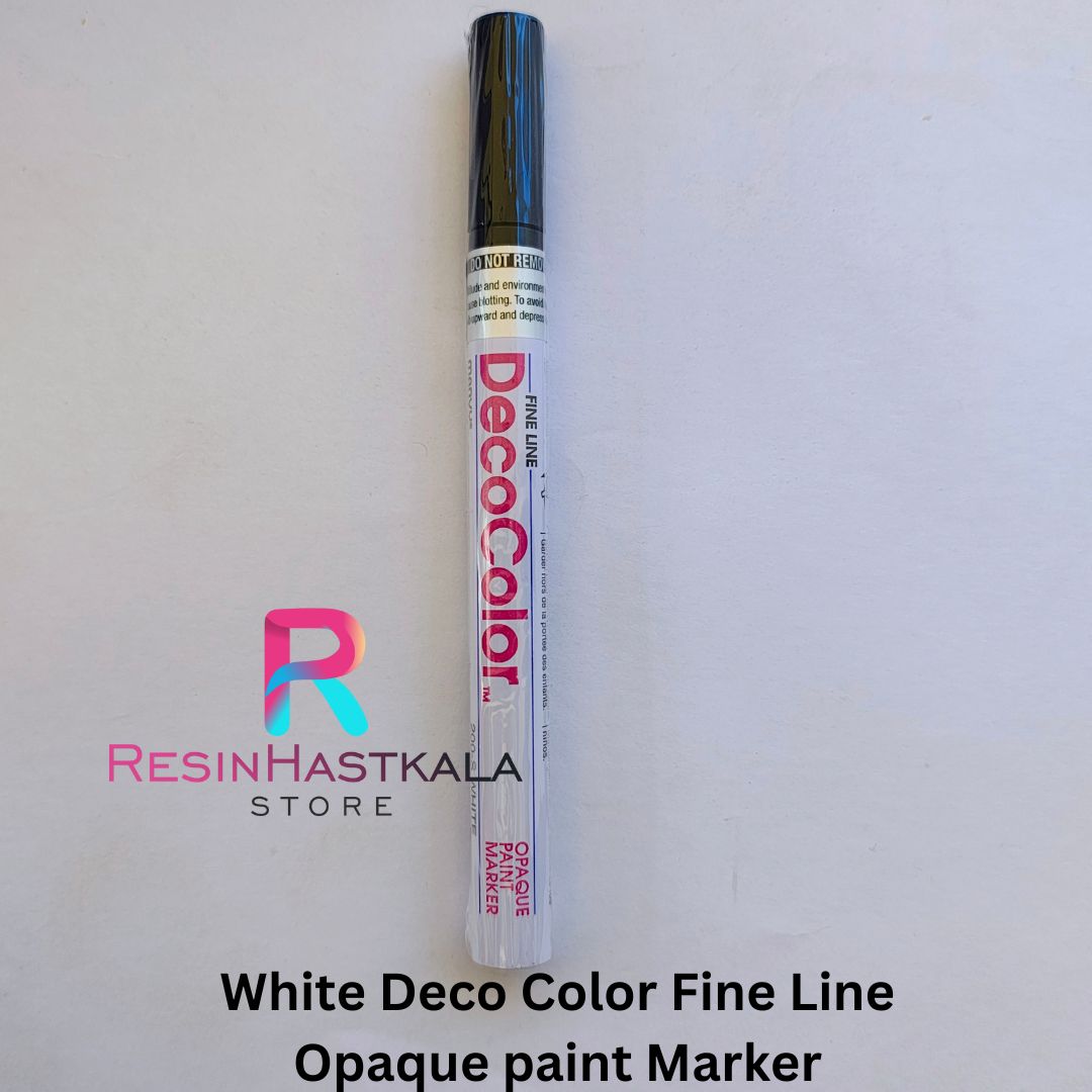 White Deco Color Fine Line Opaque paint Marker – Resinhastkala Store