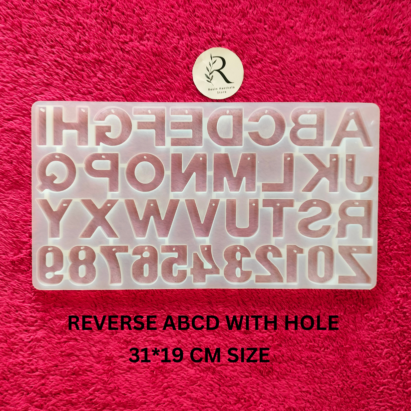 Reverse Abcd/ Alphabet Mould With Hole – Resinhastkala Store
